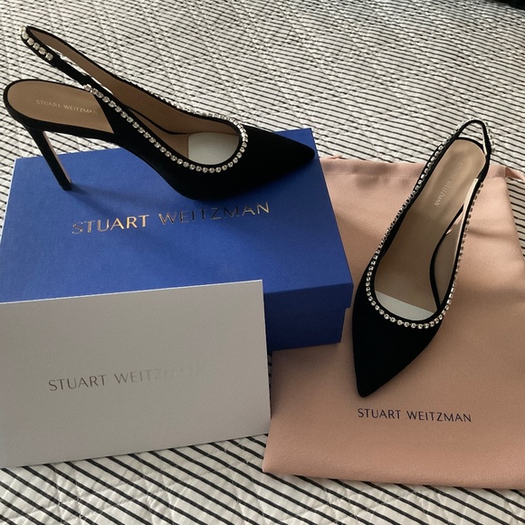 Stuart Weitzman | Shoes | Stuart Weitzman Dancer Crystal 95 Slingback ...